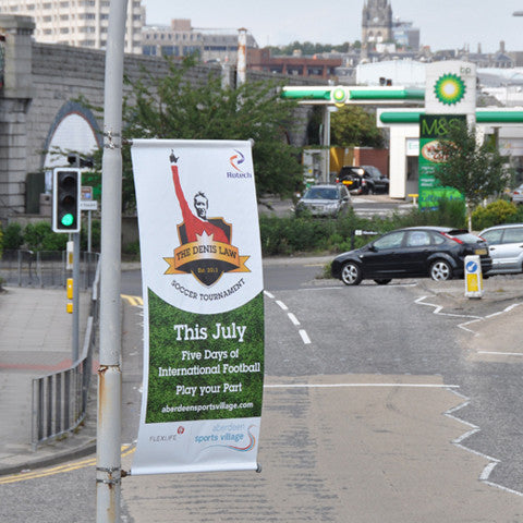 Lampost / Wall Mounted Projecting Banner | Signsaver | Bespoke Signs ...
