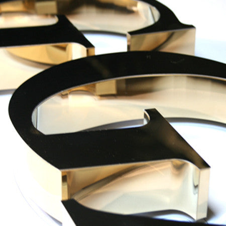 Built Up Gold Stainless Steel | Signsaver | Bespoke Signs & Displays UK