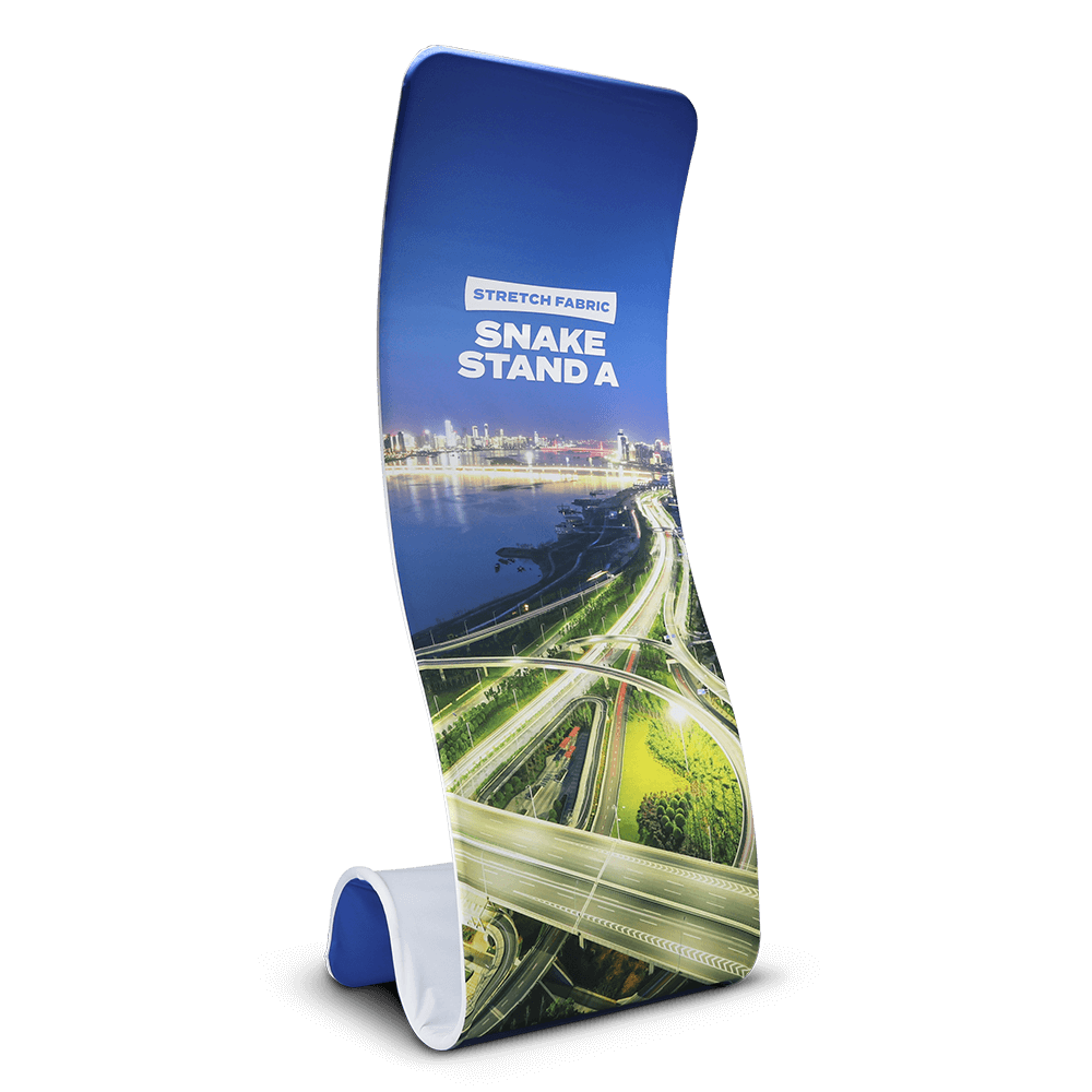 Stretch Fabric Snake Stand | Signsaver | Bespoke Signs & Displays UK