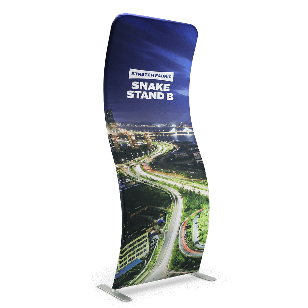 Stretch Fabric Snake Stand | Signsaver | Bespoke Signs & Displays UK